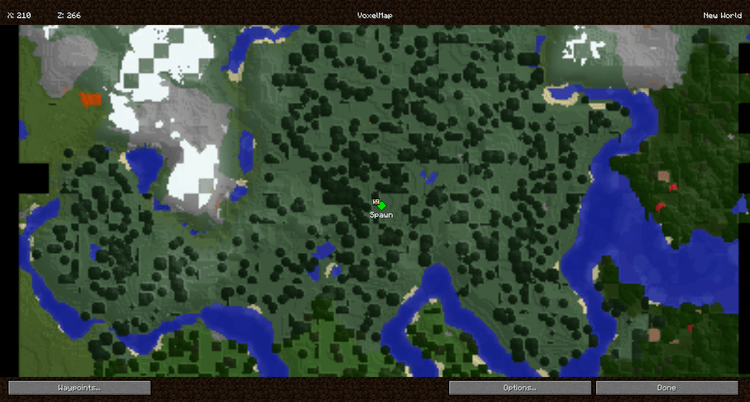 VoxelMap Mod | Minecraft Server AEMINE